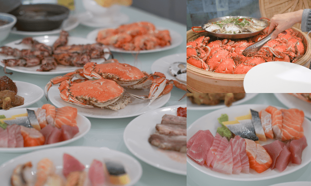 茹曦酒店SUNNY BUFFET自助餐吃到飽，千元台北飯店吃到飽，生日當月四人同行一人免費